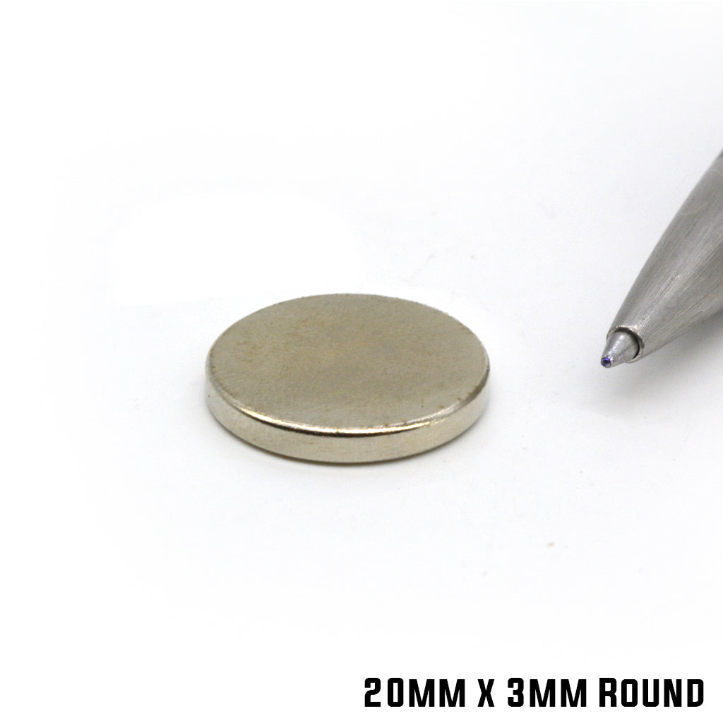 N52 High-Strength Disc Magnets - 10 pack