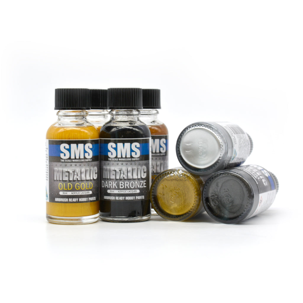 SMS Acrylic Lacquer Premium Metallic Colours 30ml