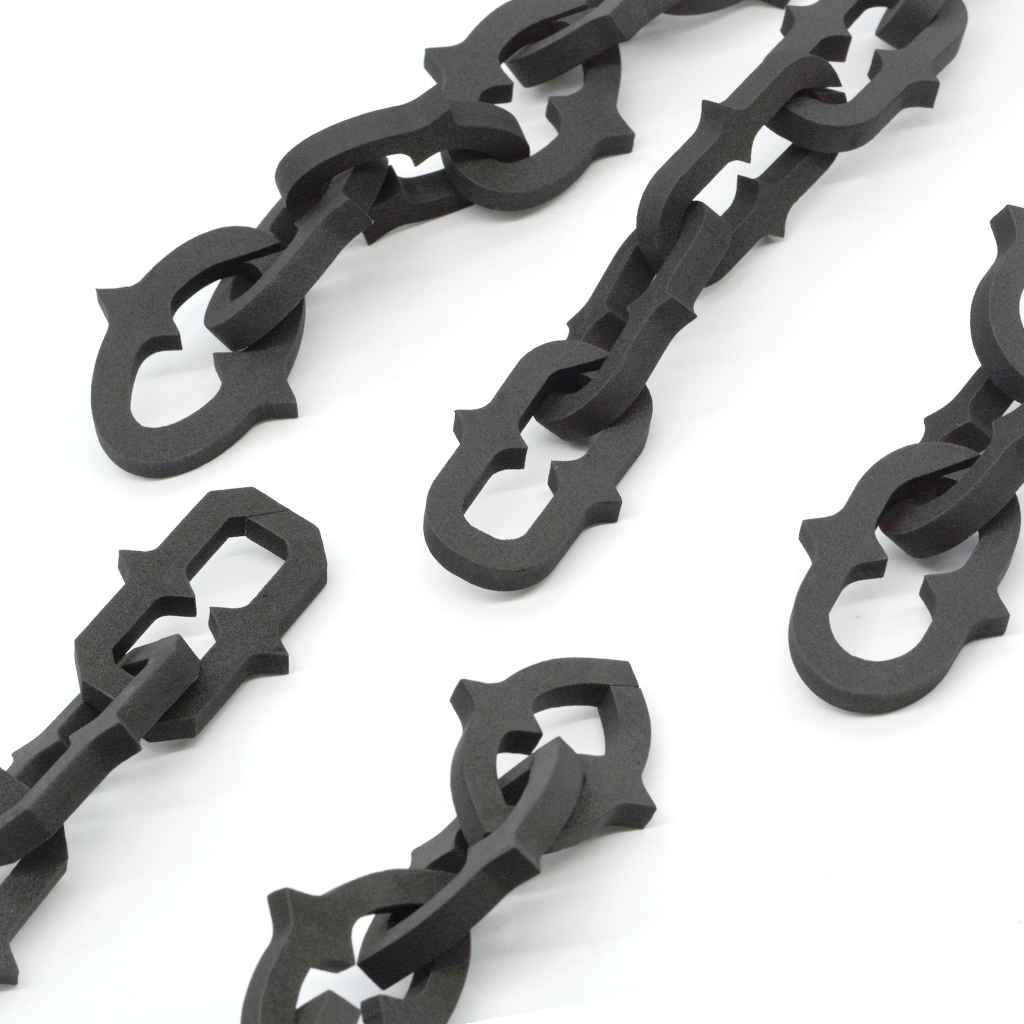 EVA Foam Spiked Chains - Per 1m