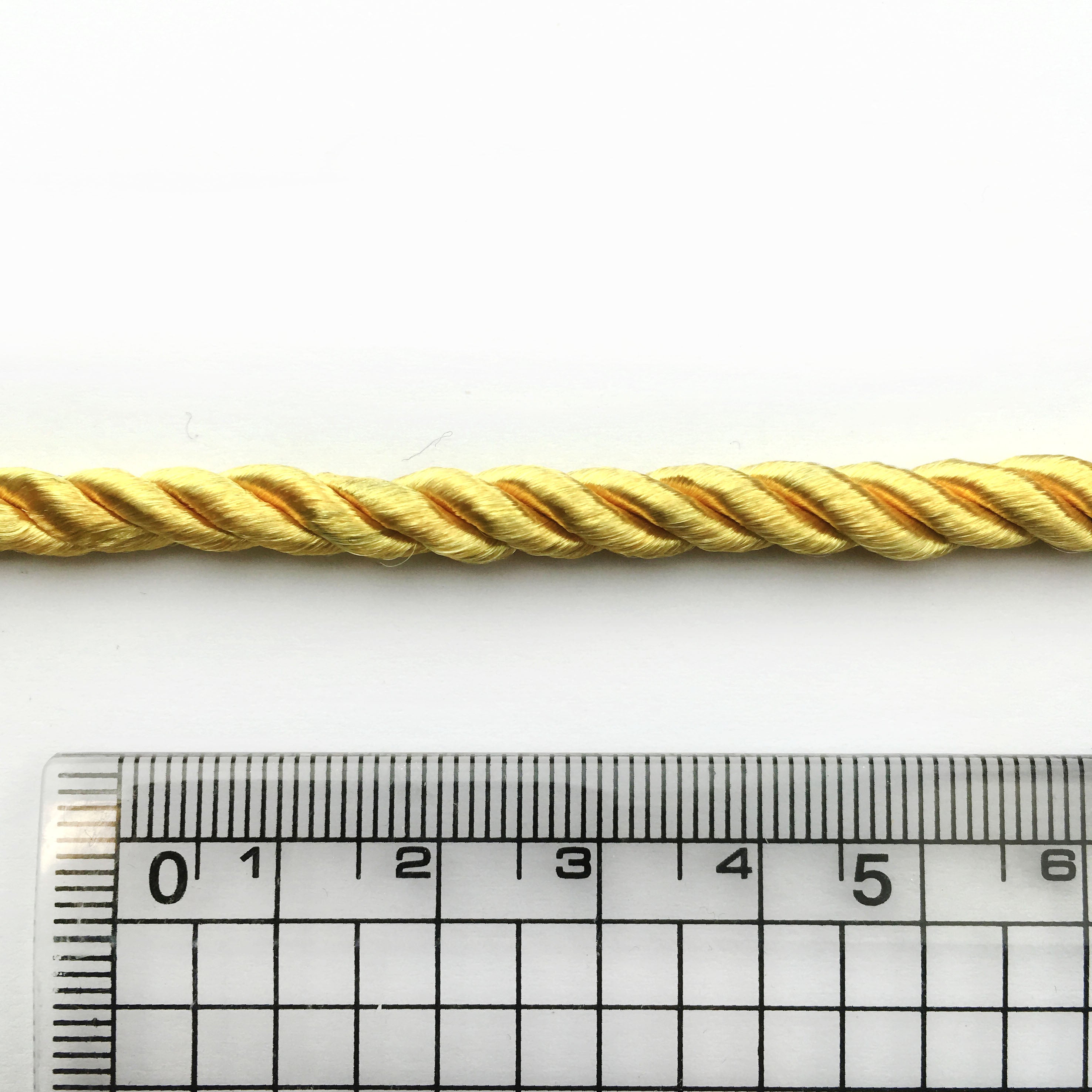 Silky cord rope trim 6mm - Gold