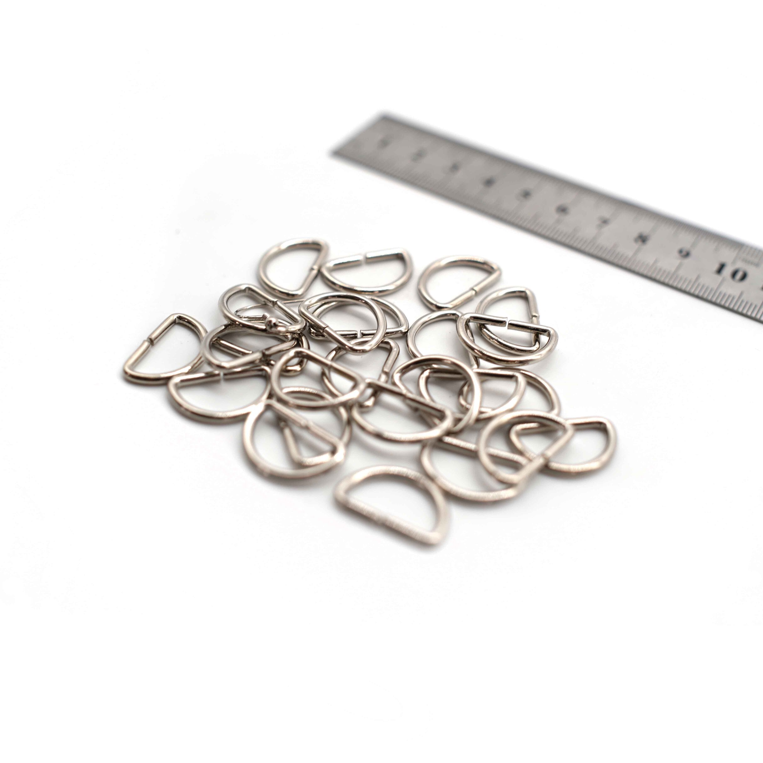 D Rings - 20mm - Silver - Pack of 20