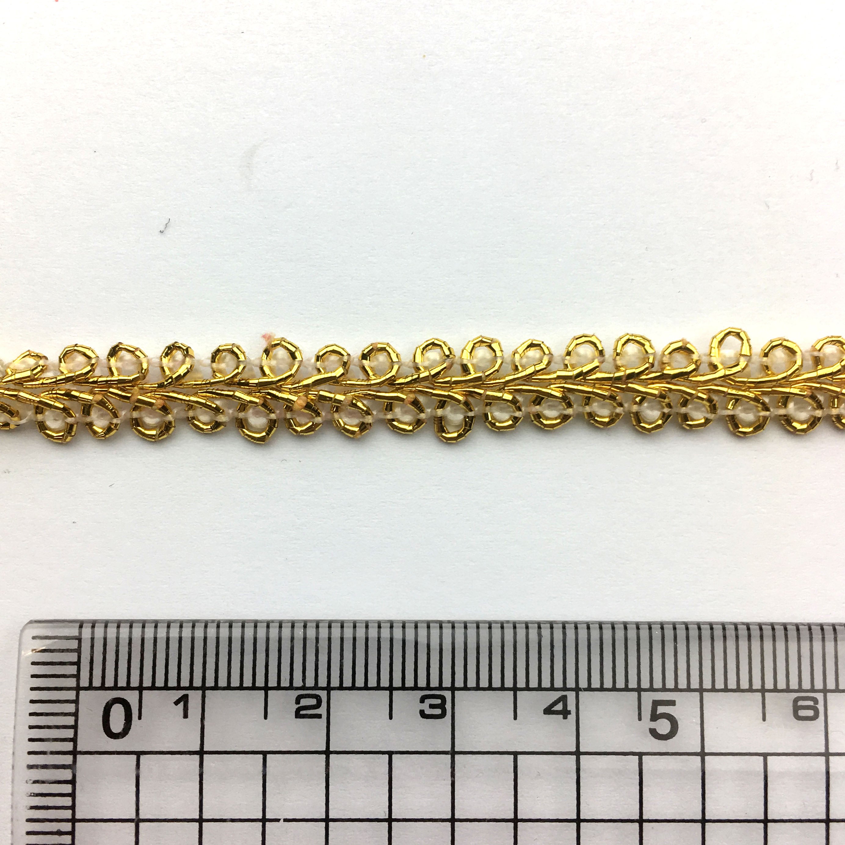 Gimp braid trim 8mm - Metallic gold
