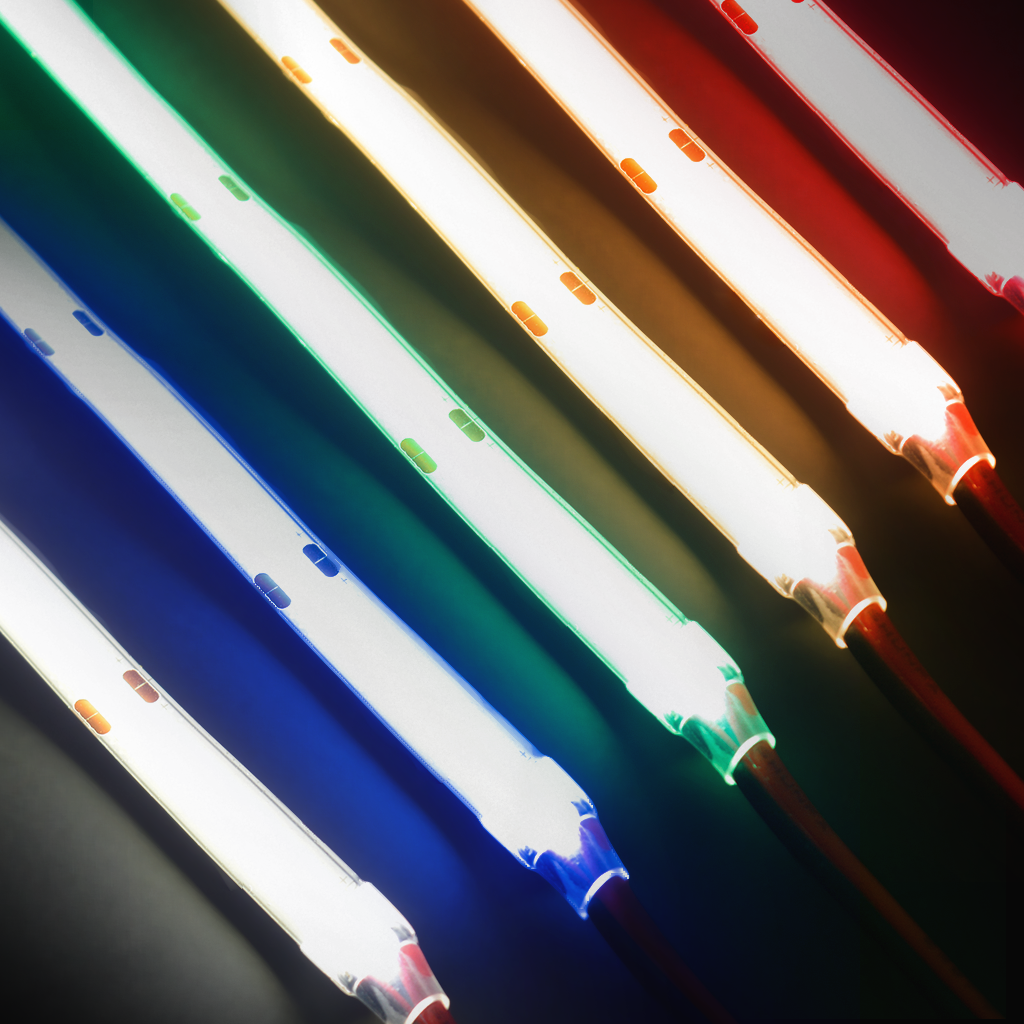 Flexible No Dots 12V COB LED Strip - 6 Colours Available
