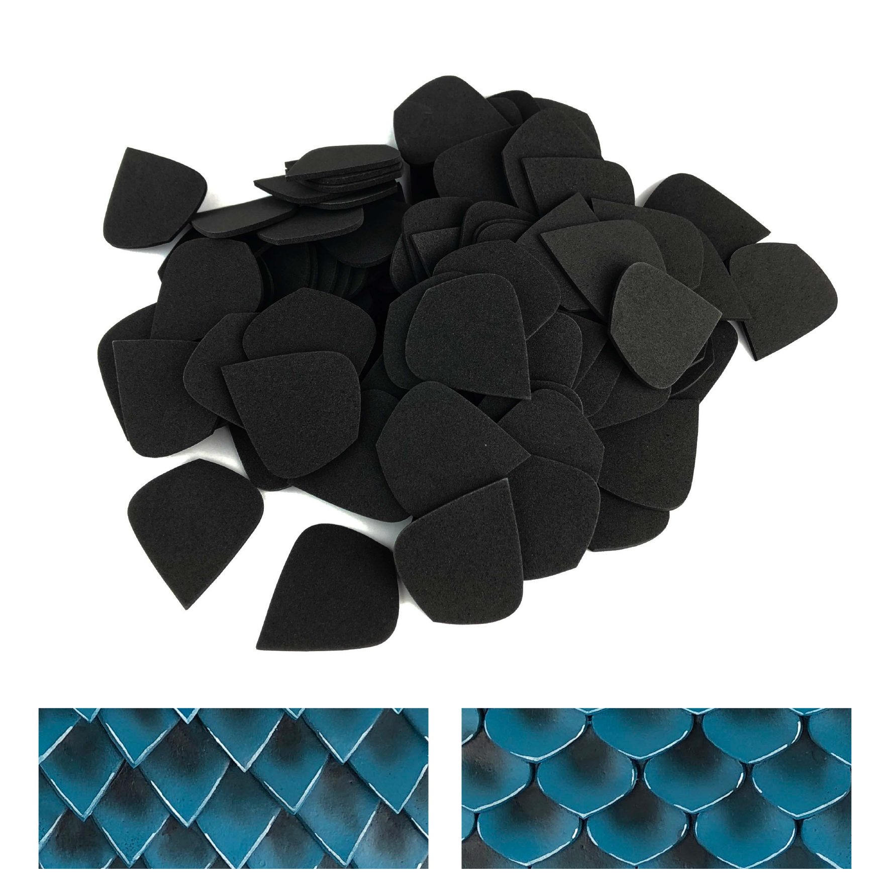 EVA Foam Scales - Style 3 - 100pk - (Available in 2 sizes)